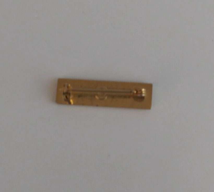 Vintage Blue Rectangle Bar With Gold Tone Trim Lapel Hat Pin | eBay