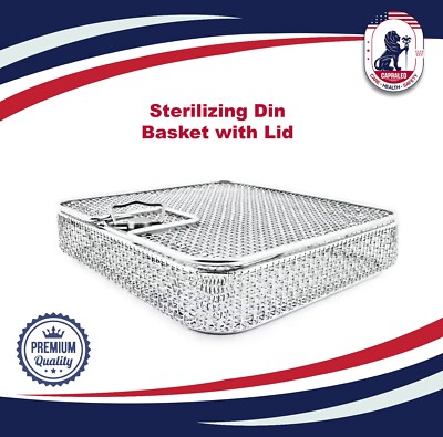 CAPRALEO Instruments Sterilization Din Baskets with Lid and Handles ...