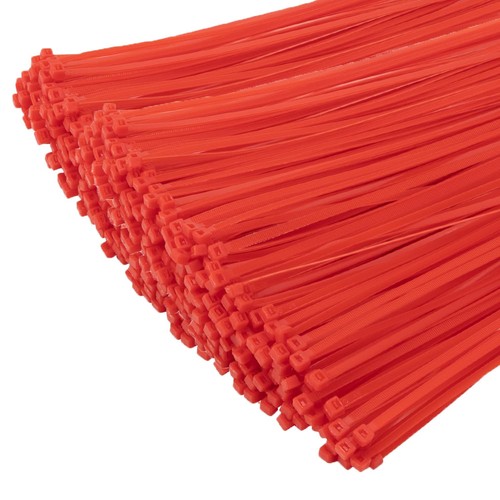 1000 PCS Red Zip Ties 12 Inch, 60 LBS Tensile Strength, Self-Locking ...