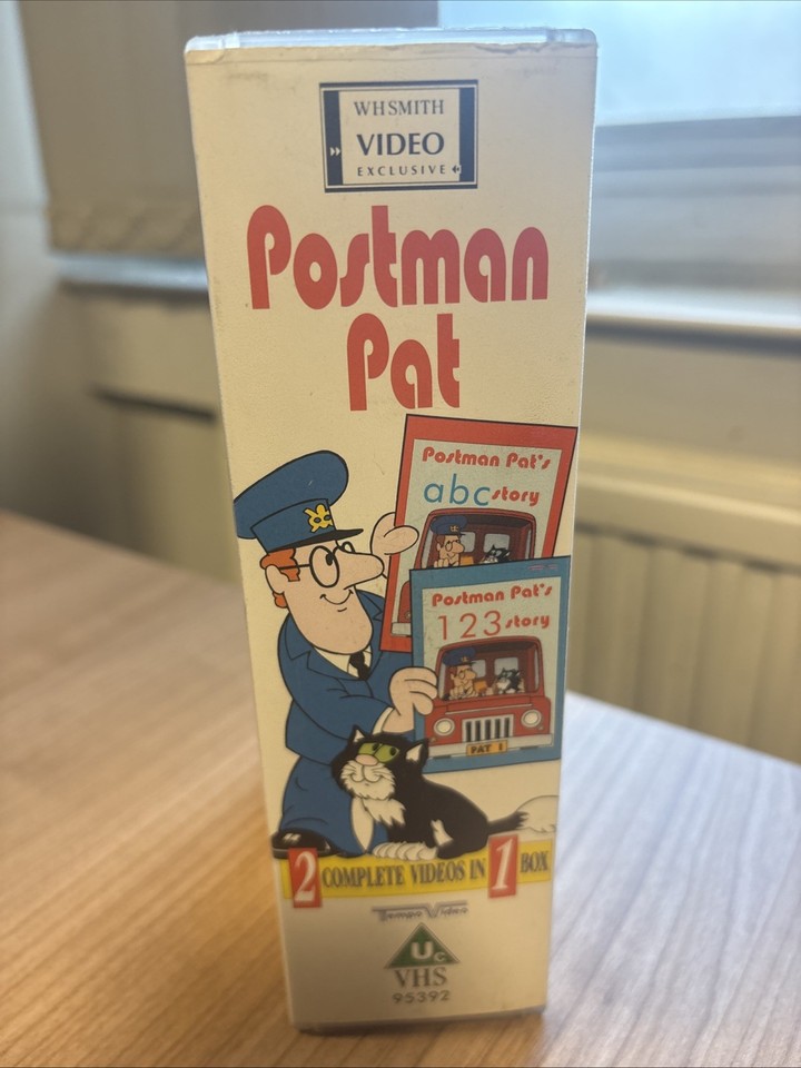 Postman Pat ABC 123 VHS Tape WHSmith Video Double Box Set From 1991 ...
