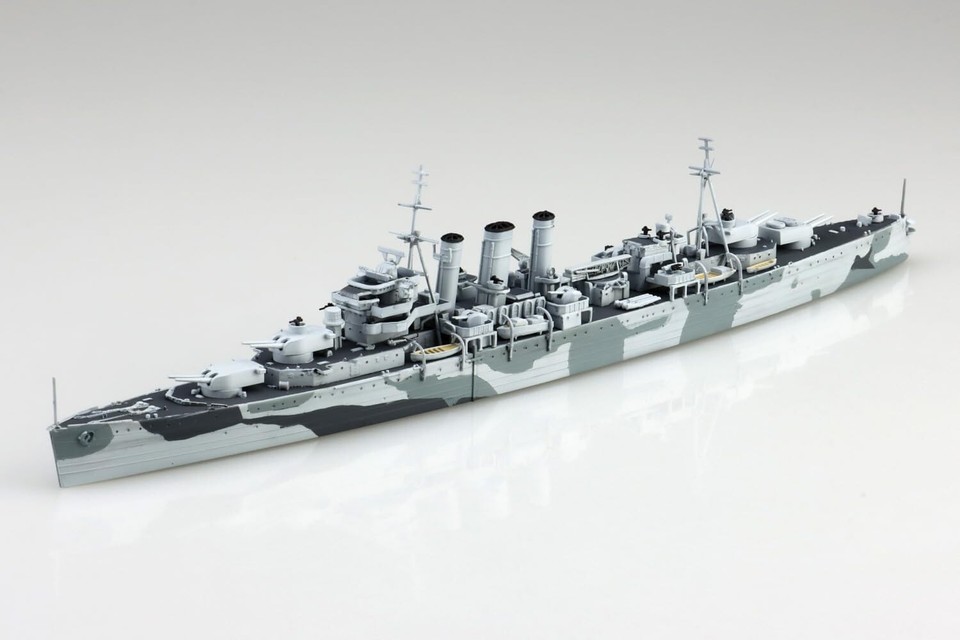 Aoshima 1/700 WATER LINE SERIES No.809 BRITISH HEAVY CRUISER Model Kit ...