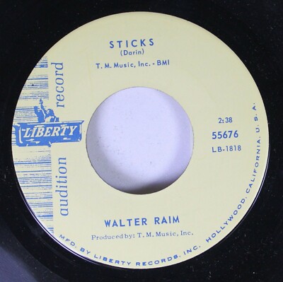 Pop Promo 45 Walter Raim - Sticks / Turned Down Theme On Liberty | eBay