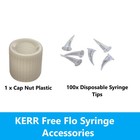 Dental Impression Syringe Tips for Free-Flo Syringes 100 tips + 1 Hub ...