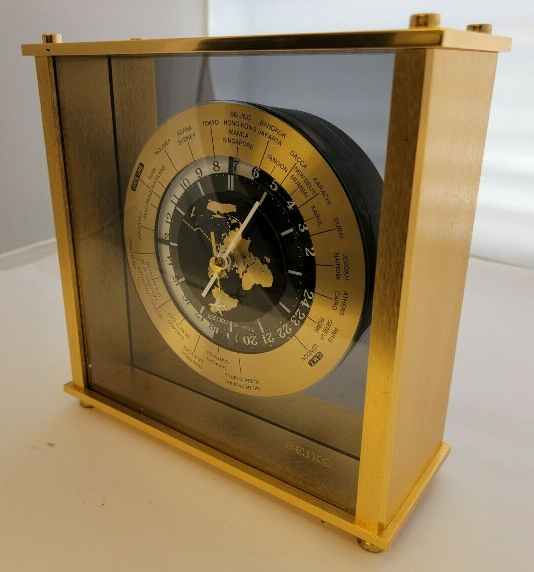 Seiko World Desk Clock for sale | Only 2 left at -70%