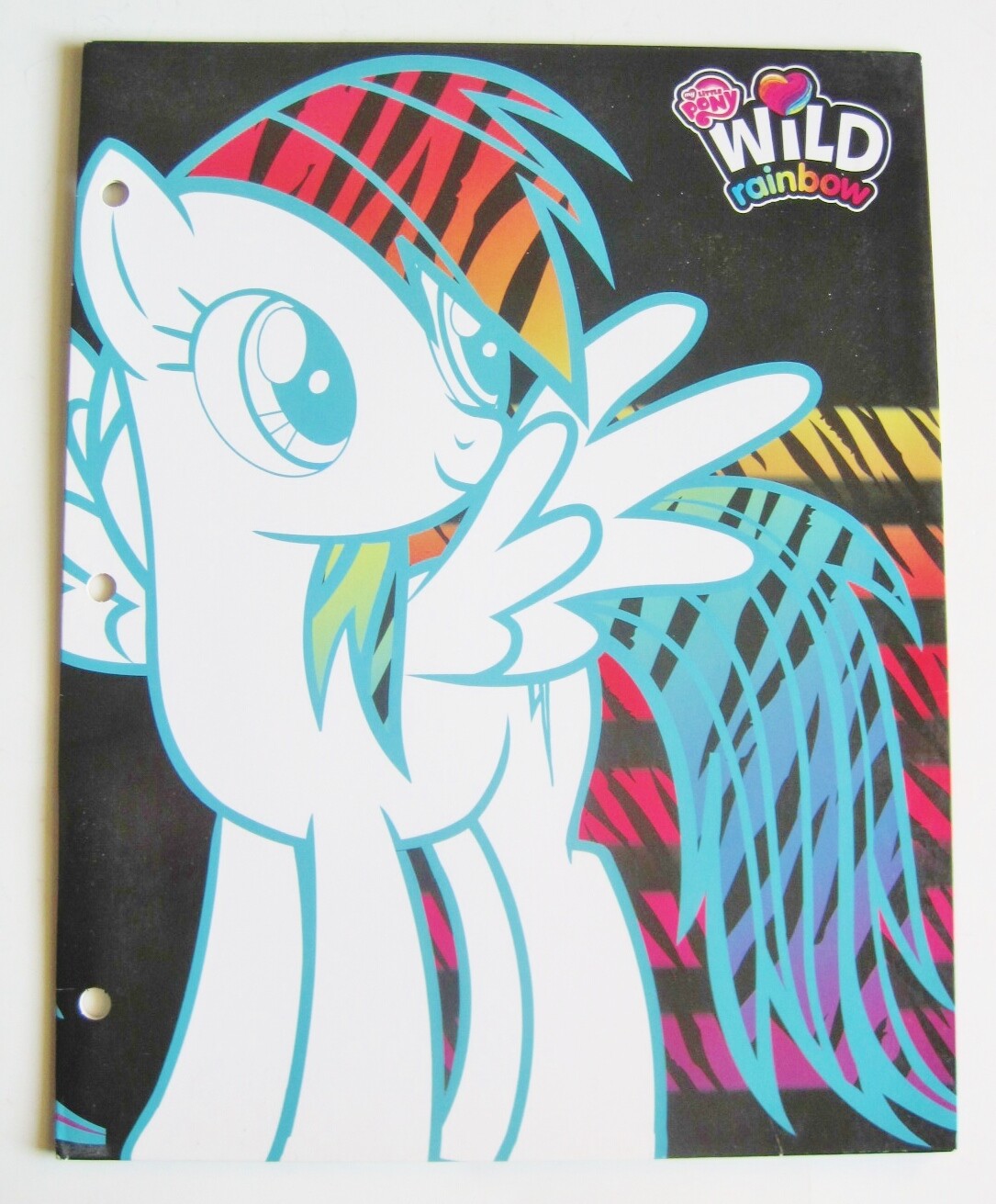 MY LITTLE PONY, Wild Rainbow, portfolio folder, 2014 Hasbro, good shape ...