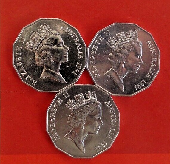 1991 Ram's Head 50c Almost Uncirculated( aUNC) Coin | eBay