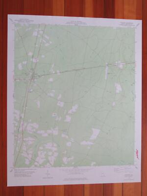 Nahunta Georgia 1978 Original Vintage USGS Topo Map | eBay