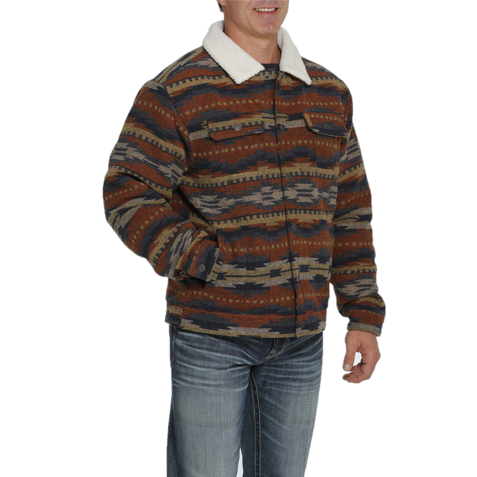 Cinch® Men's Multicolored Aztec Printed Trucker Jacket MWJ1511006 | eBay