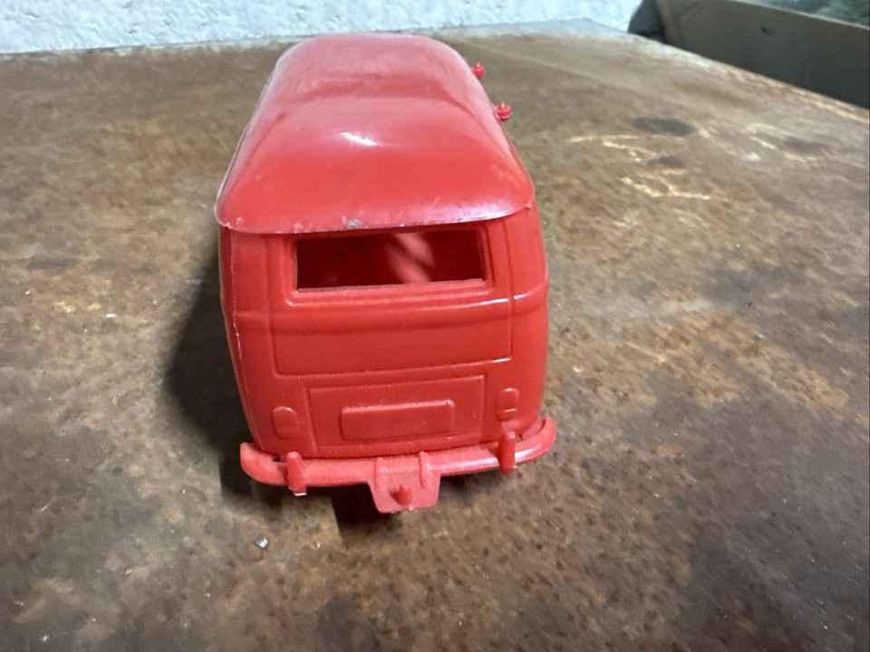 TOYS VW MICRO BUS AMBULANCE PLASTIC TOY IN RED Vintage 7" Toy | eBay