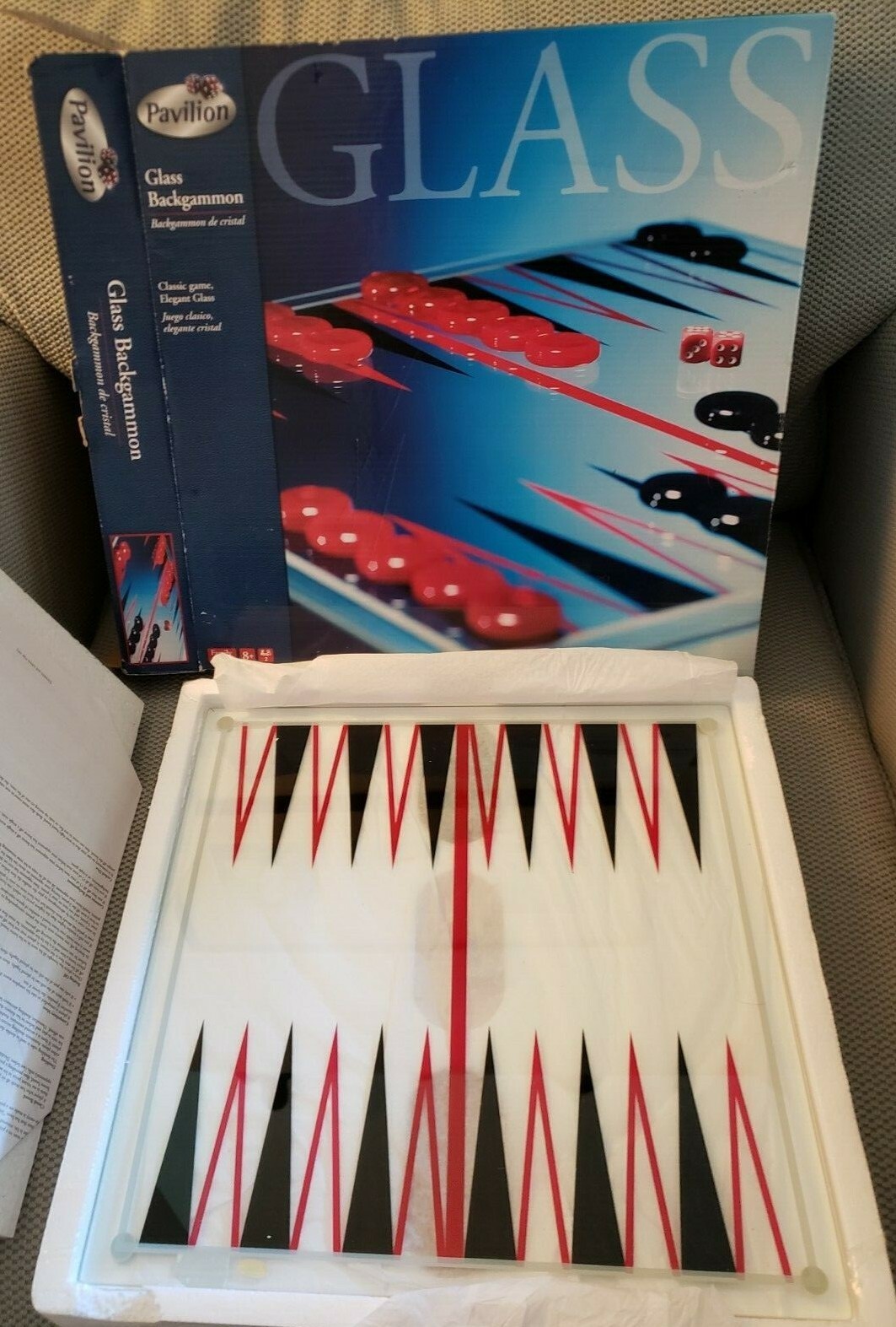 Glass Backgammon Game by Pavilion | eBay