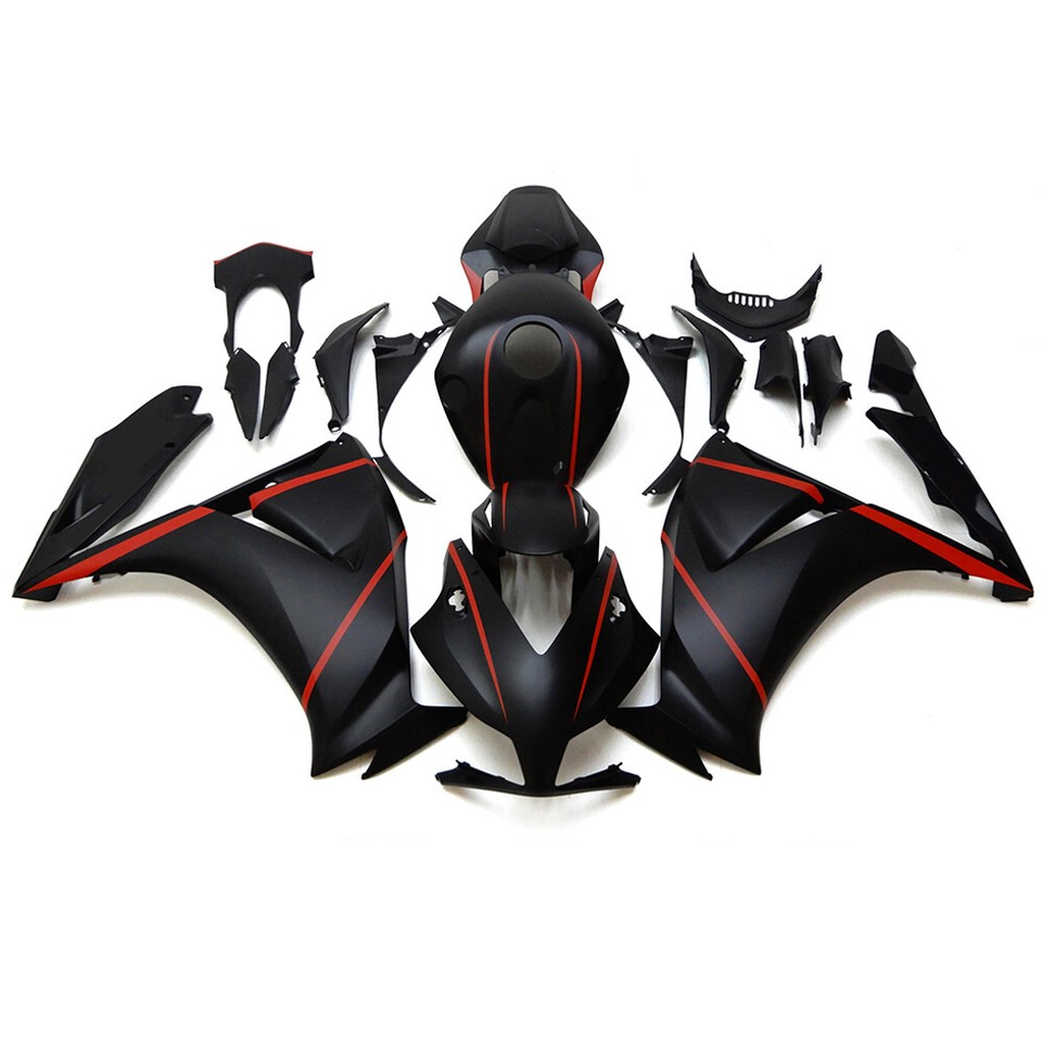 Black Red Fairing Kit For Honda 2012 - 2016 CBR1000RR 13 14 15 Bodywork ...