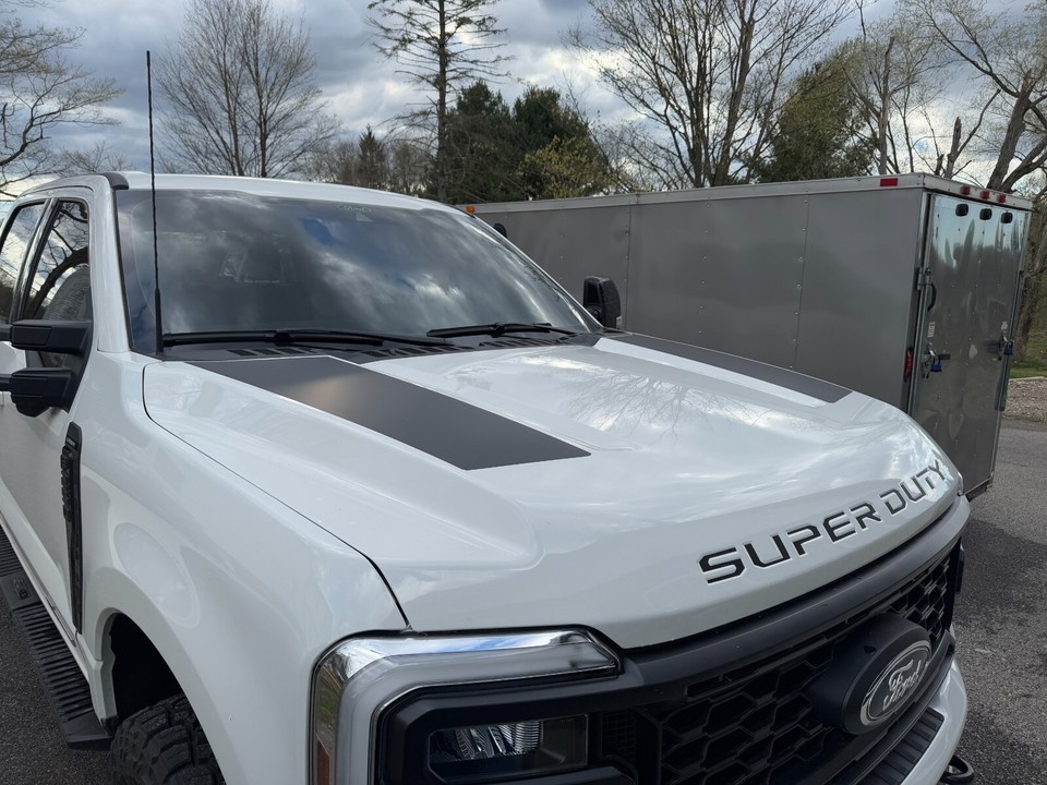 Fits Ford F350 F250 Super Duty Hood Stripes Vinyl Graphics Decal 2023 ...