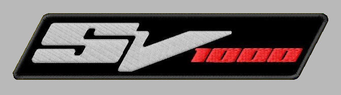 SUZUKI SV 1000 EMBROIDERED PATCH IRON/SEW ON ~6"x 1-1/4" MOTORCYCLES ...