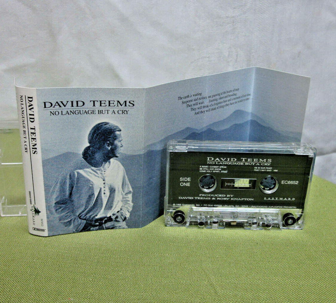 DAVID TEEMS No Language But Cry 1993 Christian cassette tape Atlanta ...