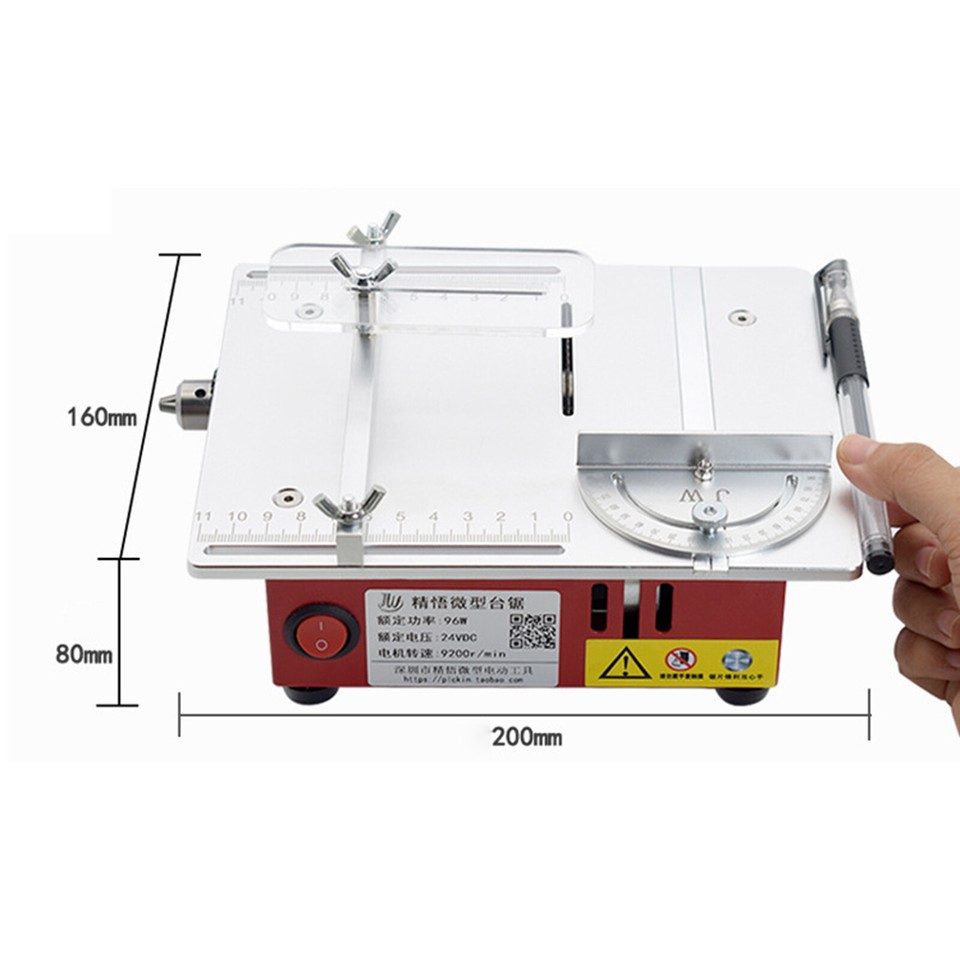 Mini Sliding Table Saw Household Woodworking DIY Hobby Model Cutting ...