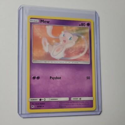 Mew Rare 32/68 Hidden Fates 2019 Pokemon Card NM-Mint | eBay