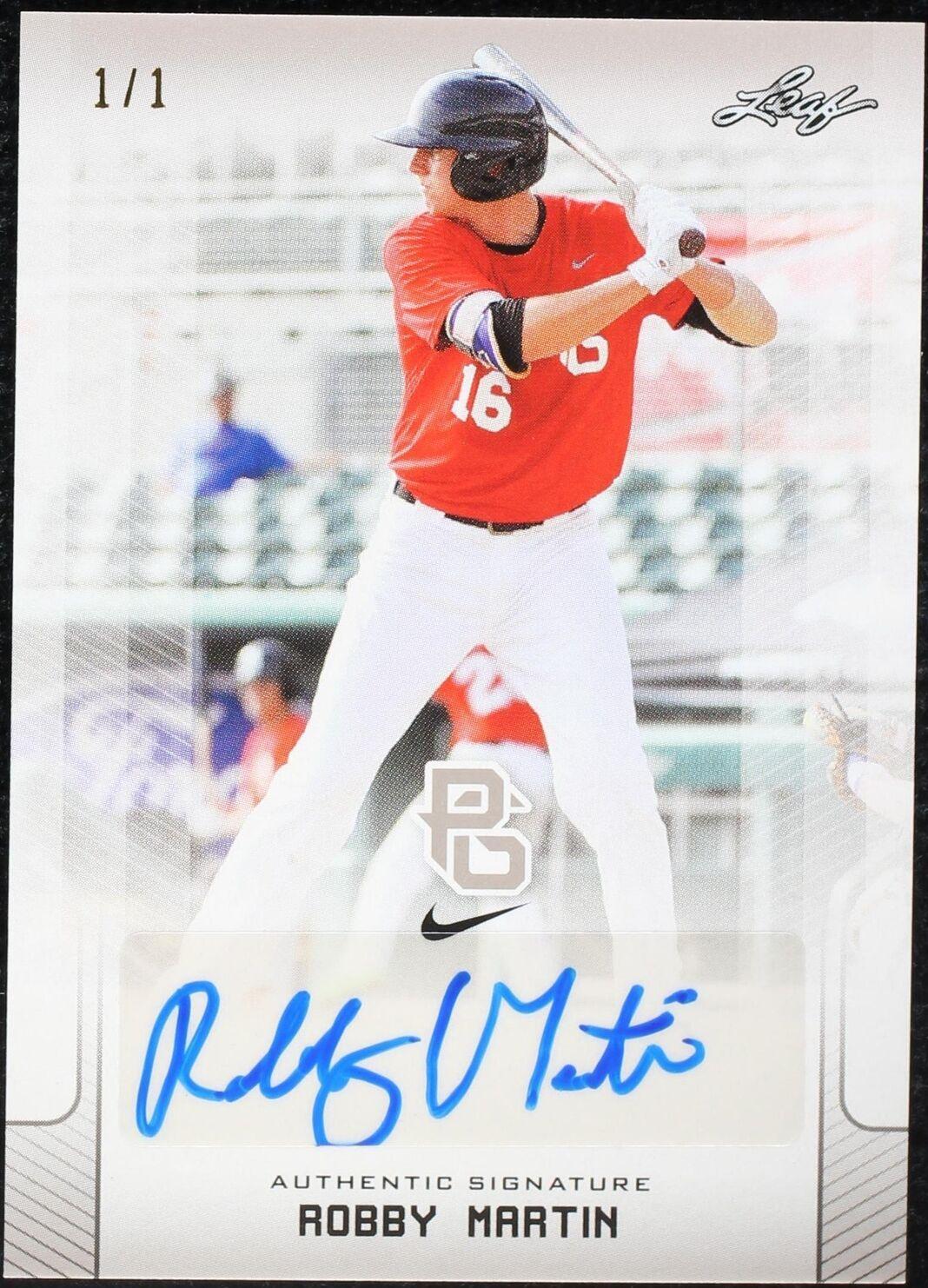 2017 Leaf Perfect Game National Showcase - Robby Martin Jr. #BA-RM1 ...