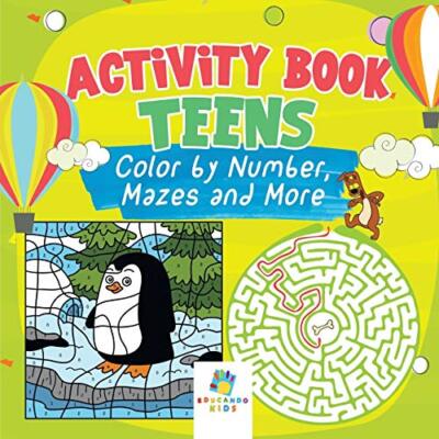 Activity Book Teens | Color by Number, Mazes and More 9781645217374| eBay