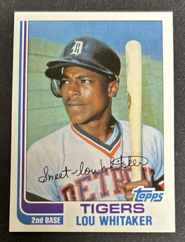 1982 Topps Lou Whitaker Baseball Card #39 Tigers 2B VGEX O/C | eBay