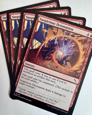 SUSPICIOUS DETONATION x4 mtg NM-M Murders at Karlov Manor 4 Common | eBay