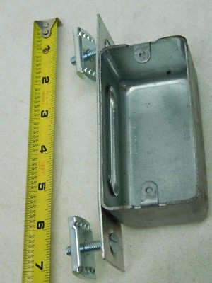 (1) NEW Outlet Box Bolt Down with Hardware - EF40 Electro Galvanized ...