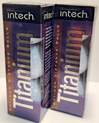 Intech Titanium Golf Balls 3 pack (2 sets so 6 balls) | eBay