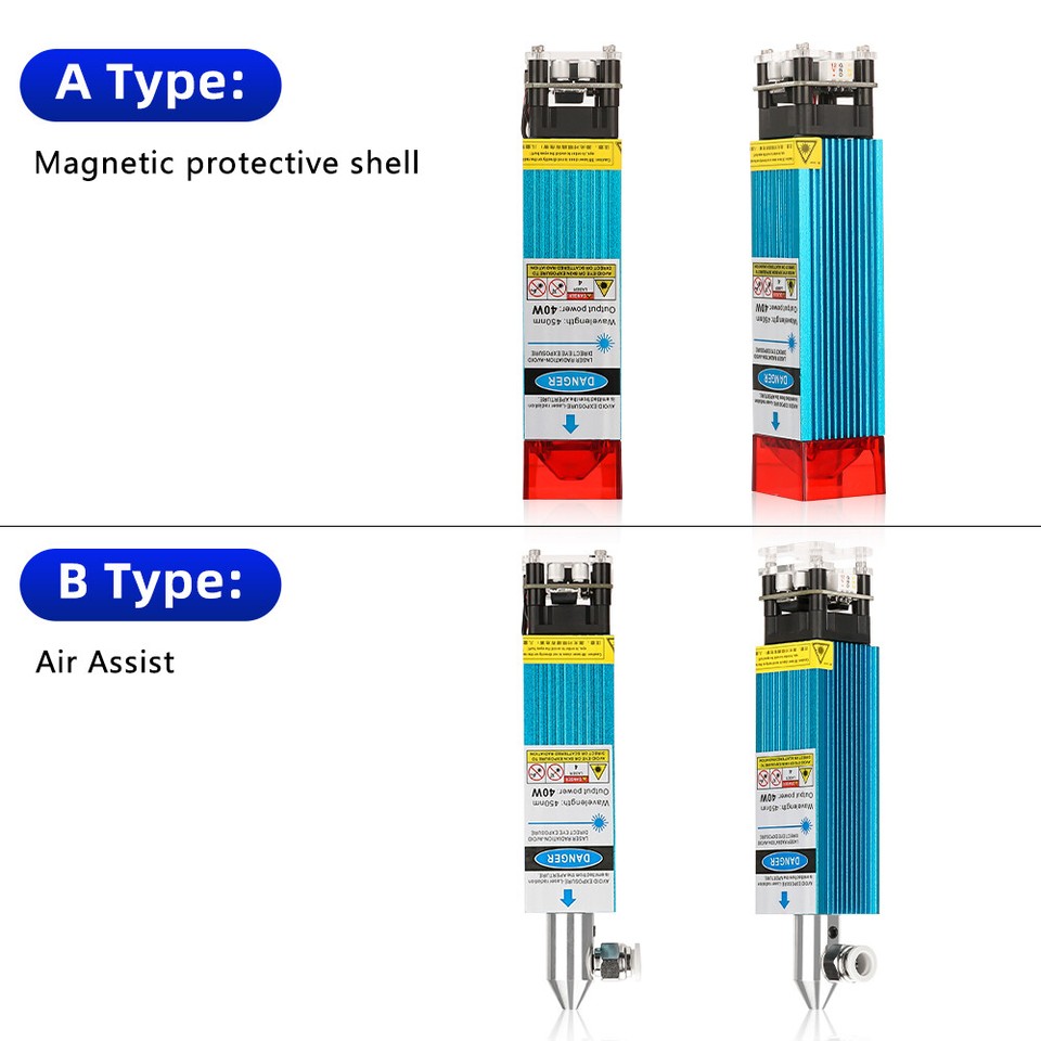 40W Laser Head with Air Assist For Laser Engraving Machine CNC Router ...