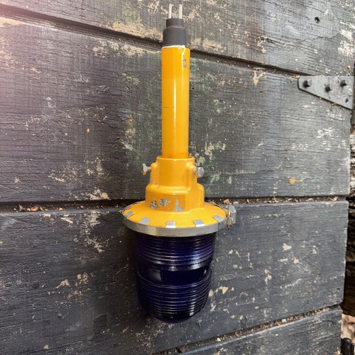 Vintage Airport Taxi Light Runway Blue Glass Dome GSP Airport South ...