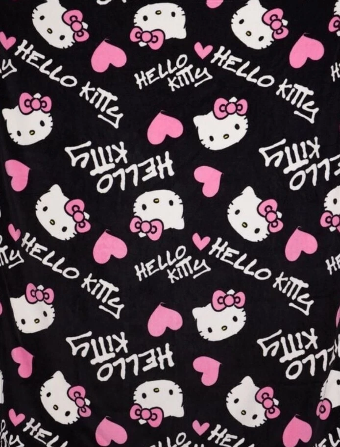 Hello Kitty Logo Black And Pink