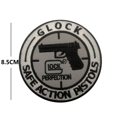 GLOCK PERFECTION SAFE ACTION PISTOLS USA ARMY HOOK LOOP PATCH BADGE EMBROIDERY | eBay