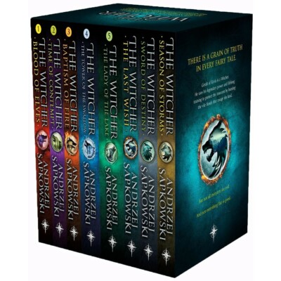 NEW The Witcher Complete Collection 8 Books Series Library Set - Now on ...