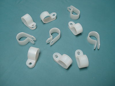 (10) 5/8" Nylon tubing clamps - wiring & tubing mounting routing ...