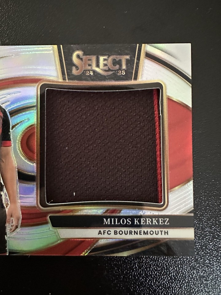 Milos Kerkez Jumbo Patch Relic 2024-25 Panini Select Premier League ...