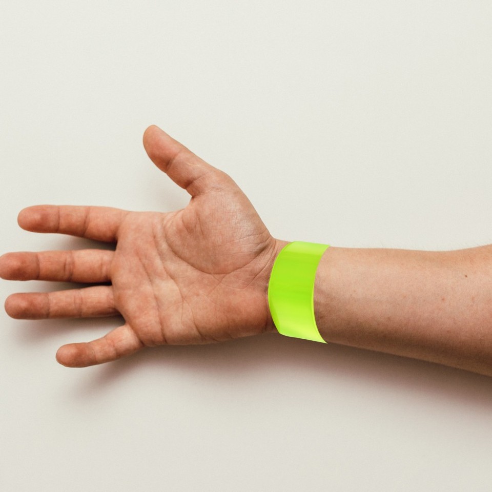 6pcs Reflector Strips Reflective Snap Band Wearable Cycling Wrist Bands ...