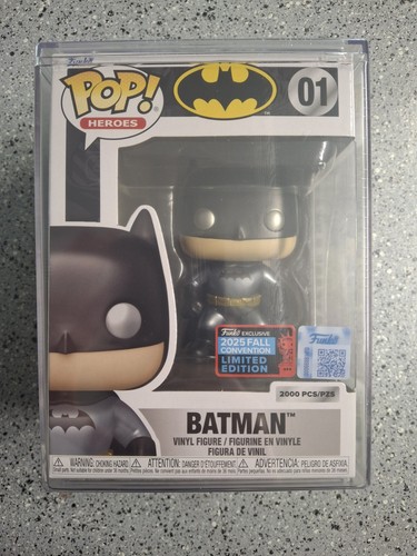 Funko Pop! DC Mystery Box Metallic BATMAN #01 2025 NYCC Shared Sticker ...