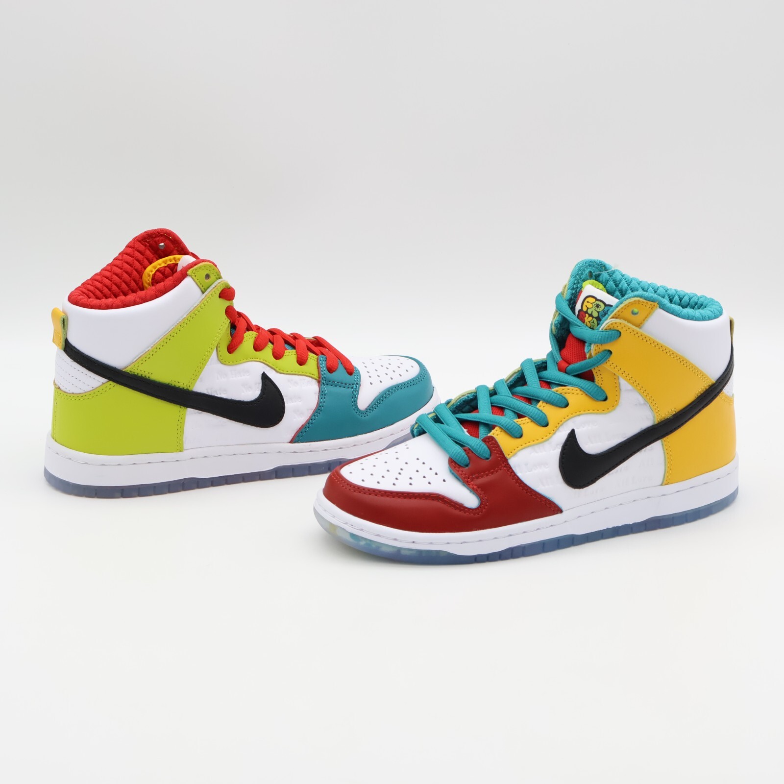 DH7778-100 Nike SB Dunk High Pro froSkate All Love White Metallic (Men ...