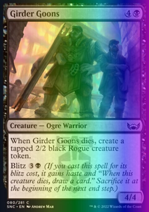 MTG Magic the Gathering Girder Goons (80/486) Streets of New Capenna LP ...