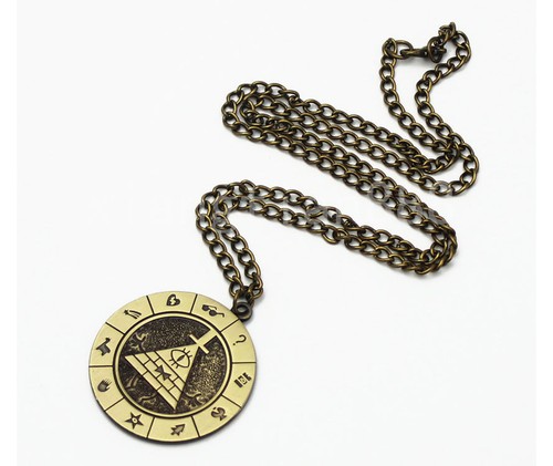 Anime Gravity Falls Bill Cipher Boss Necklace Pyramid Pendant Cosplay ...