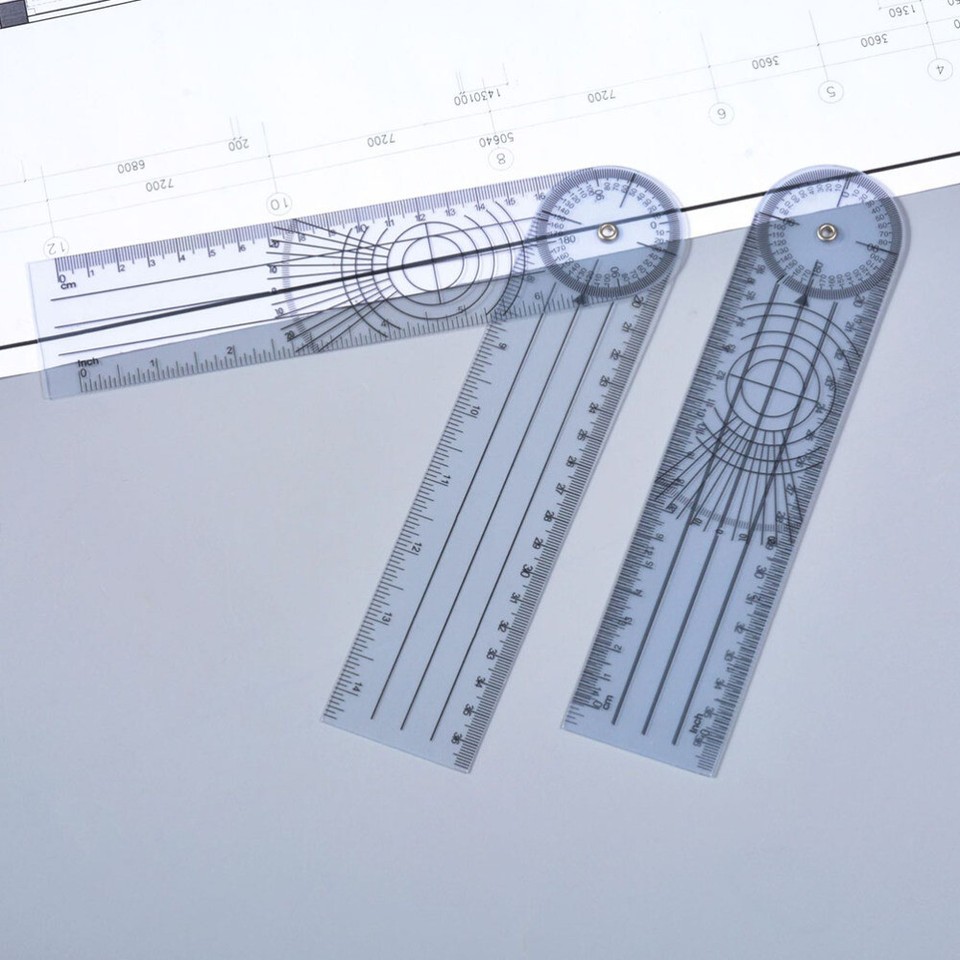 Spinal Goniometer 360 Degree Physical Therapy Angle Protractor Ruler ...