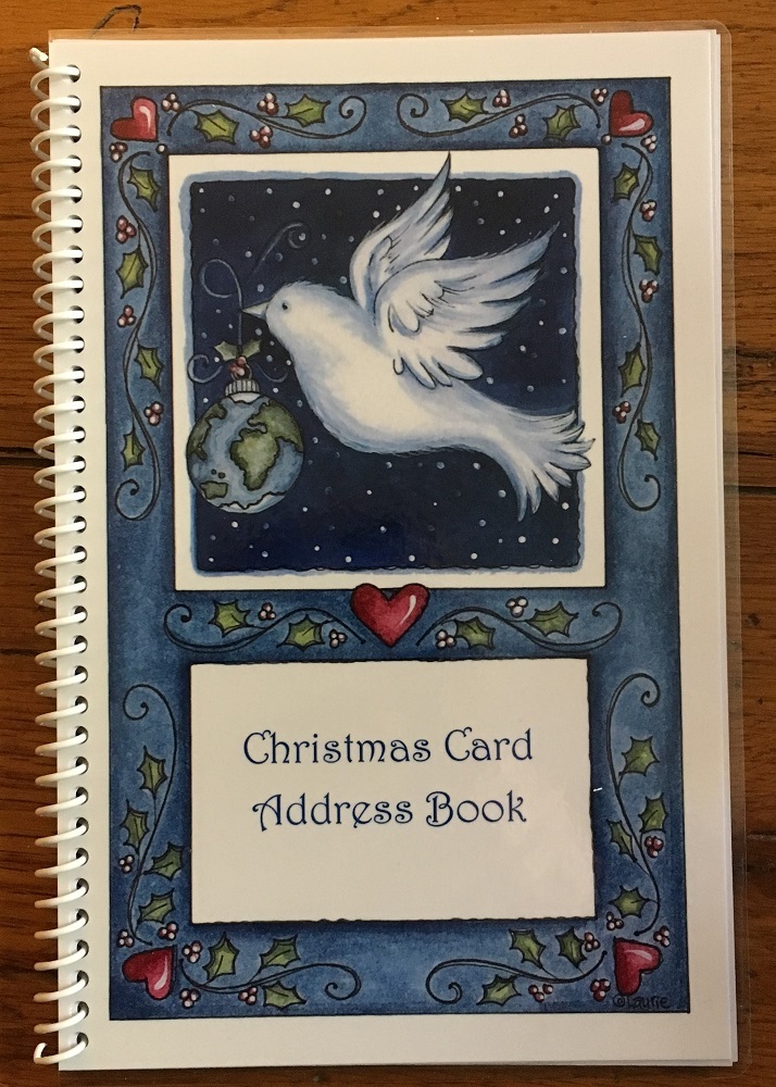 CHRISTMAS CARD ADDRESS BOOK List Keeper Organizer 8 yr Tracker ...