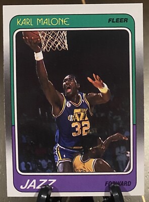 SHARP-VINTAGE💎Karl Malone - Utah Jazz 1988 Fleer #114 | eBay