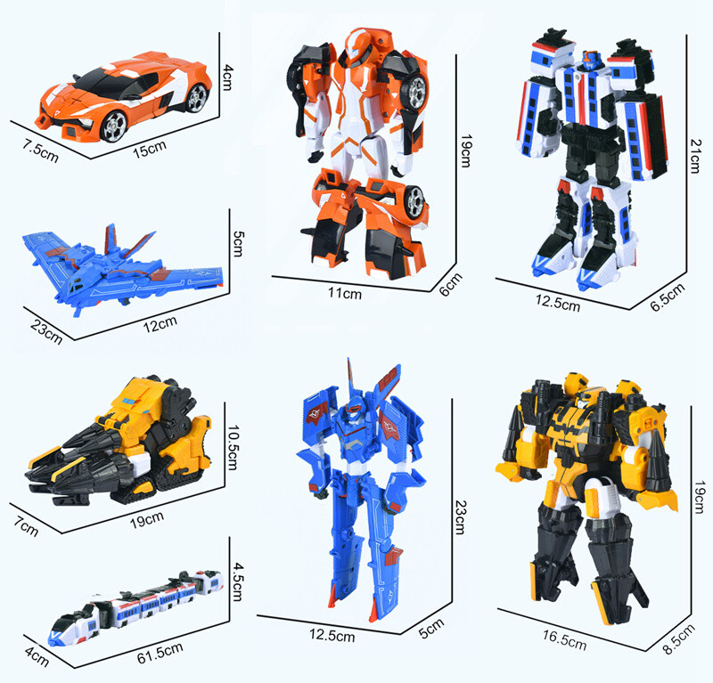 Tobot V Galaxy Detectives 8" Figure Vehicle Transformer Robot Boy Toy ...