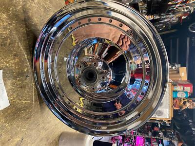 Chrome Front Solid Disc Mag Wheel Harley OEM Fatboy Softail 1984-1999 ...