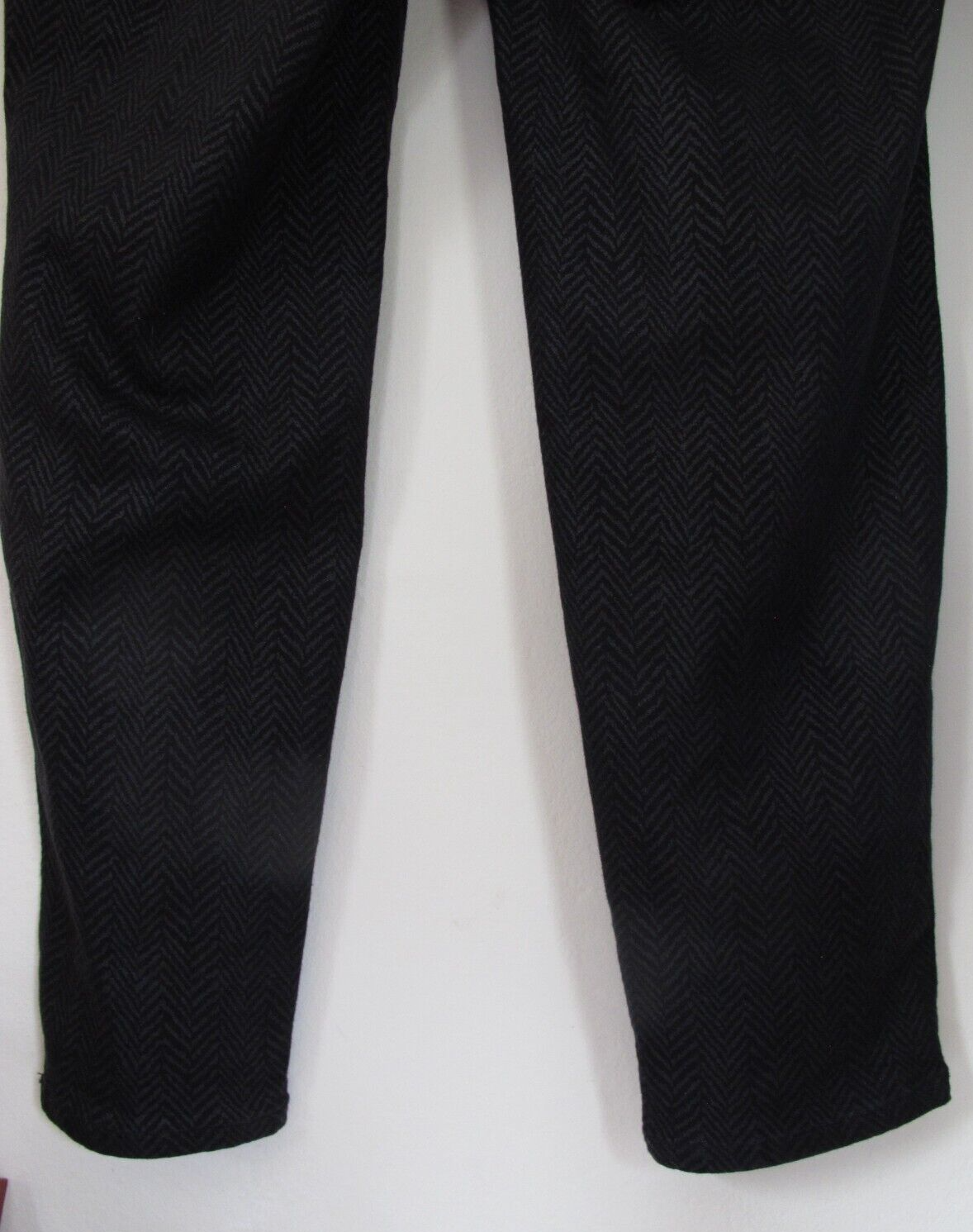 BASLER Womens Black Jeans Size 14-16 Straight Leg Herringbone Pattern ...