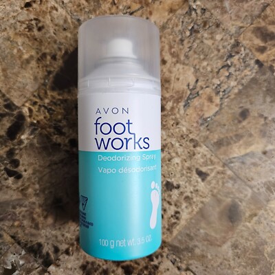 AVON FOOT WORKS DEODORIZING FOOT SPRAY 3.5 oz (Bin Y) | eBay