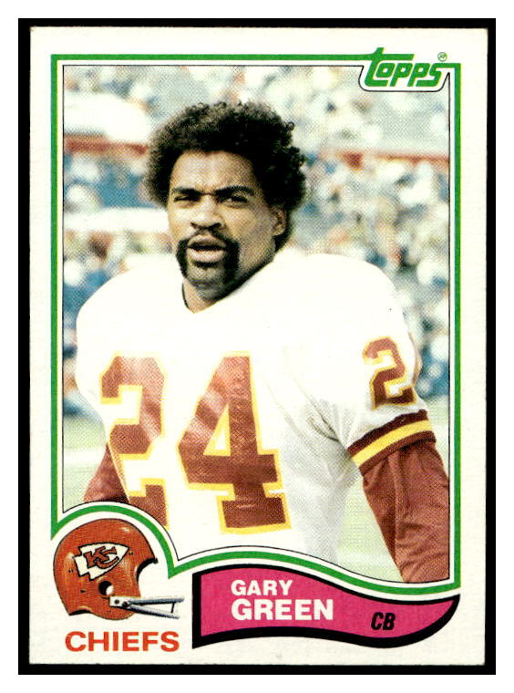 1982 Topps #115 Gary Green Kansas City Chiefs Excellent | eBay