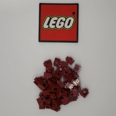 LEGO 1 x 1 Headlight Brick DARK RED (X50) 4070 NEW PARTS BULK LOT SNOT ...