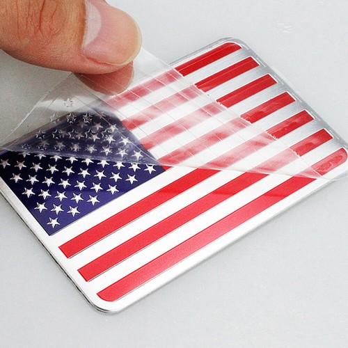 3D Metal American USA Flag Car Sticker Decal Emblem Badge Auto Truck ...