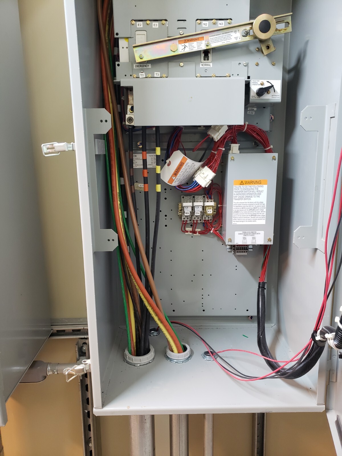 Cat Eaton 480V 150A 3 Ph 4 Pole Generator ATS Automatic Transfer Switch ...