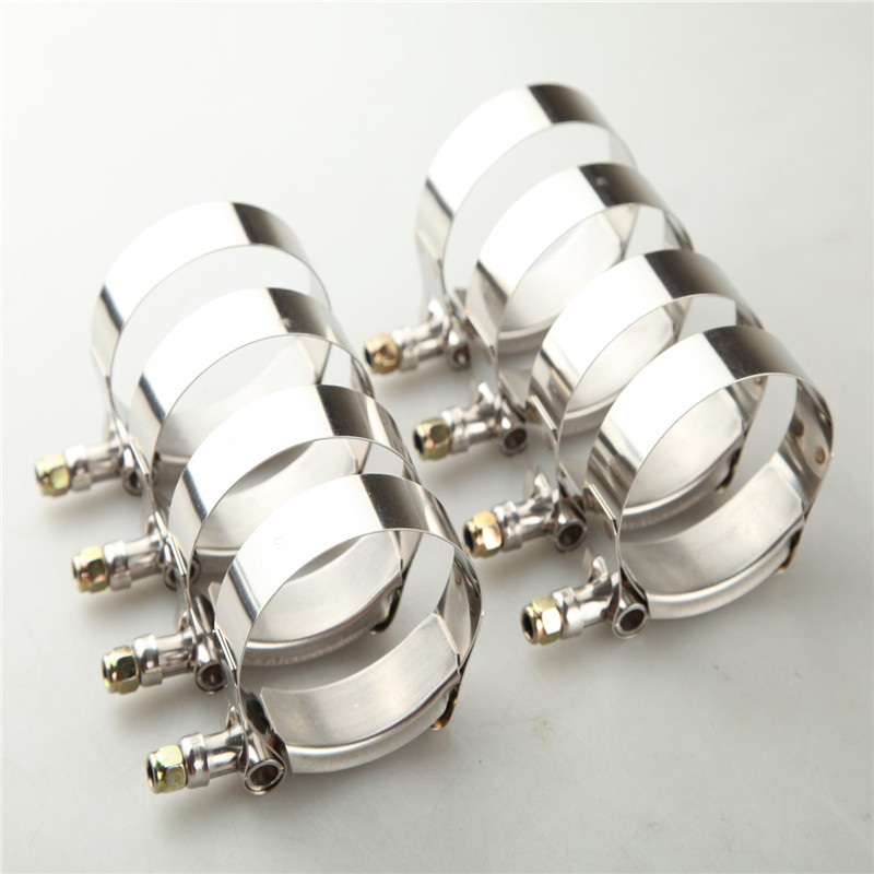 8x 2"inch Turbo Pipe Hose Coupler T-bolt Clamps Stainless Steel 54-62mm ...